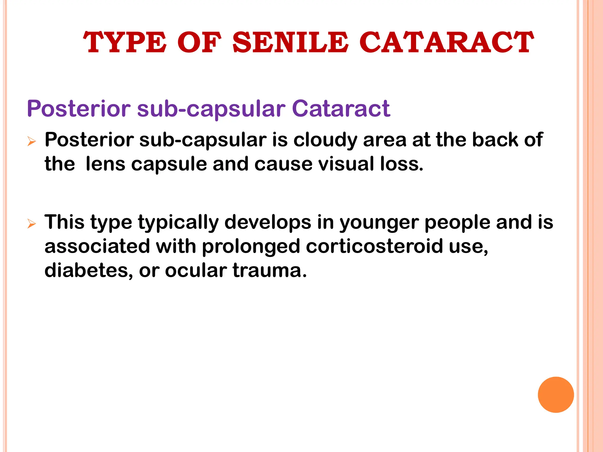 CATARACT RESEARCH WORK AND SEMINAR PRESENTATION | PDF