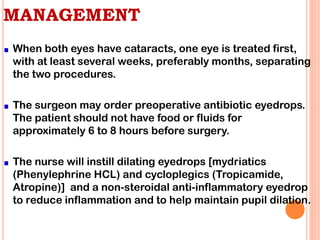 CATARACT RESEARCH WORK AND SEMINAR PRESENTATION | PDF