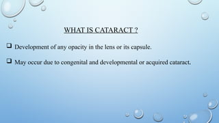 Cataract and its classification/types .pptx