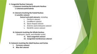 Cataract Etiolgy, Types and Its Stages.pptx
