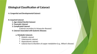 Cataract Etiolgy, Types and Its Stages.pptx
