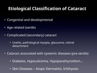 Cataract and Glaucoma disease of the eyeppt | PPT