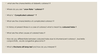 Cataract , Aphakia , Pseudophakia Case presentation (1).pptx