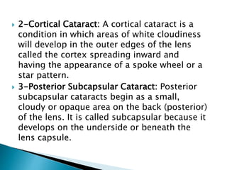 Cataract by Grp 5.ppt .. | PPTX | Eye and Vision Conditions | Diseases ...