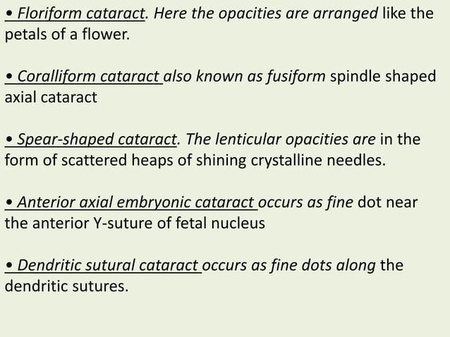 Congenital Cataract quick revision ( ophthalmology ) | PPT