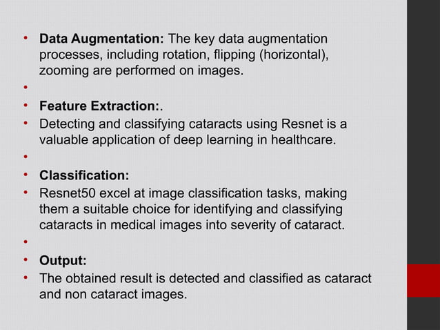 Eye Abnormality Detection Using Machine Learning Pptx Eye And
