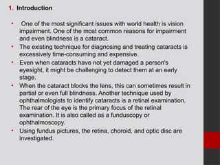 eye abnormality detection using machine learning | PPTX | Eye and ...