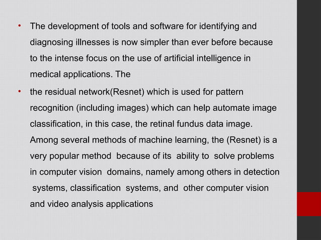 eye abnormality detection using machine learning | PPTX | Eye and ...