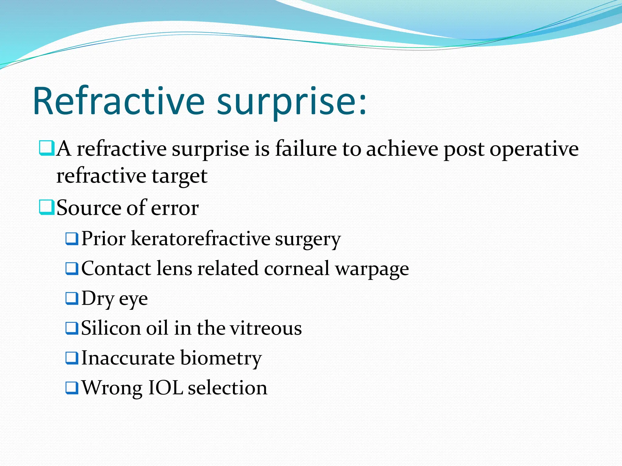 PRE-OPERATIVE EVALUATION IN CATARACT SURGERY | PDF