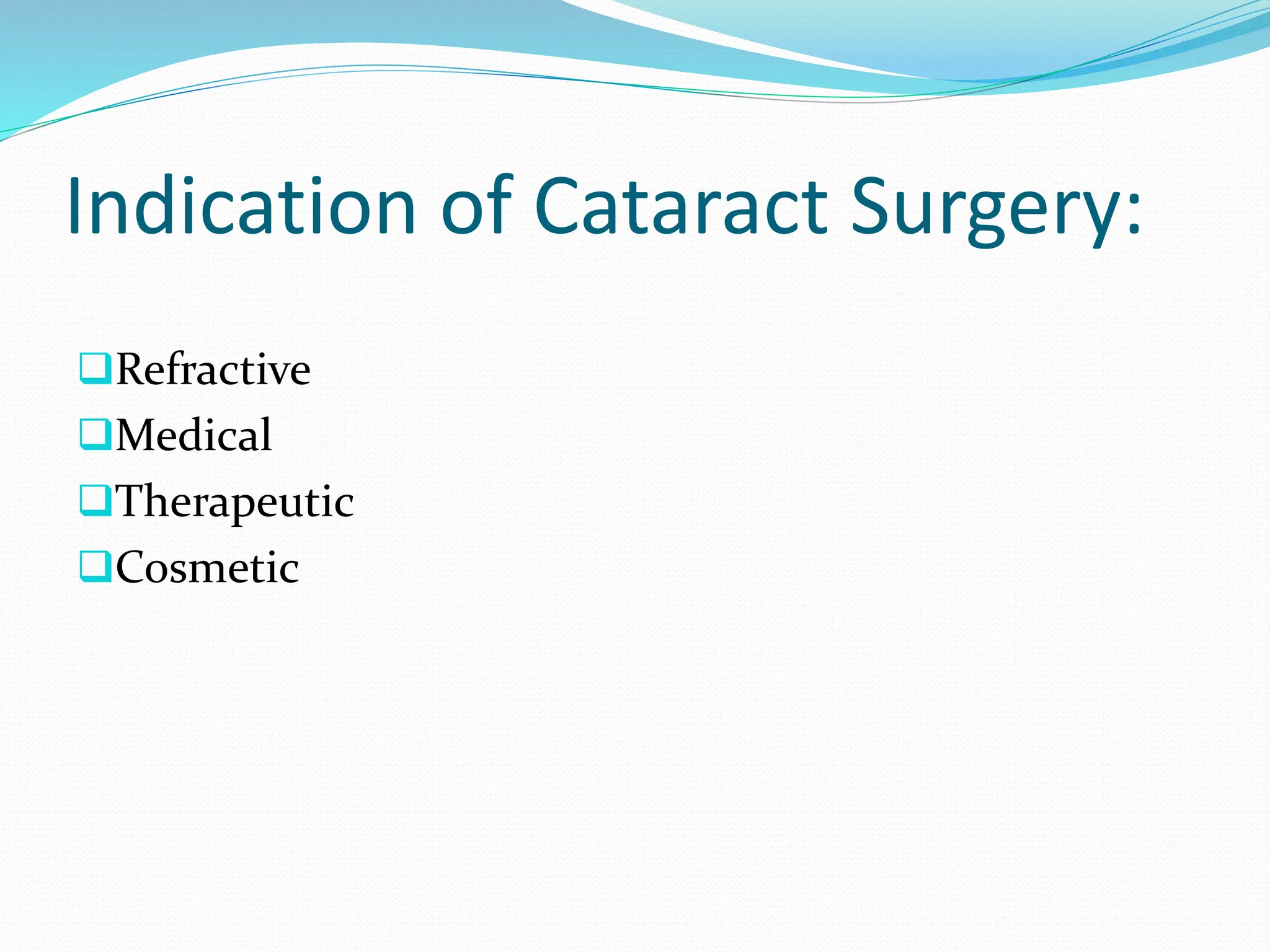 PRE-OPERATIVE EVALUATION IN CATARACT SURGERY | PDF