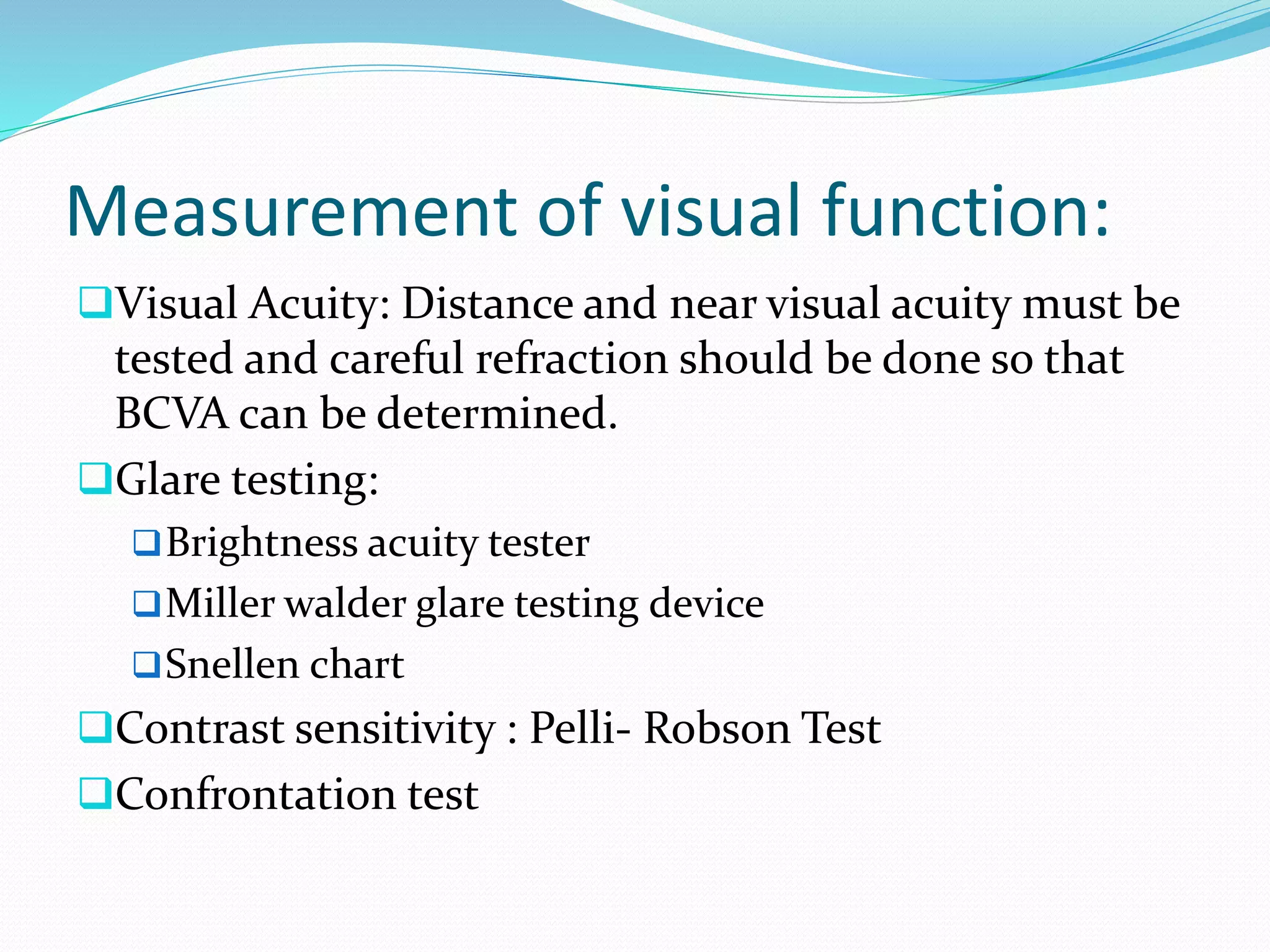 Cataract evaluation ppt | PPTX