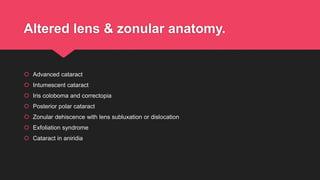 Cataract extraction (manual) and cataract surgery | PPTX