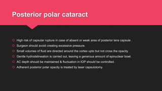 Cataract extraction (manual) and cataract surgery | PPTX