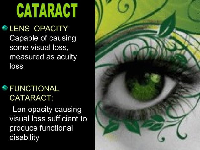 Cataract | PPT | Eye and Vision Conditions | Diseases and Conditions