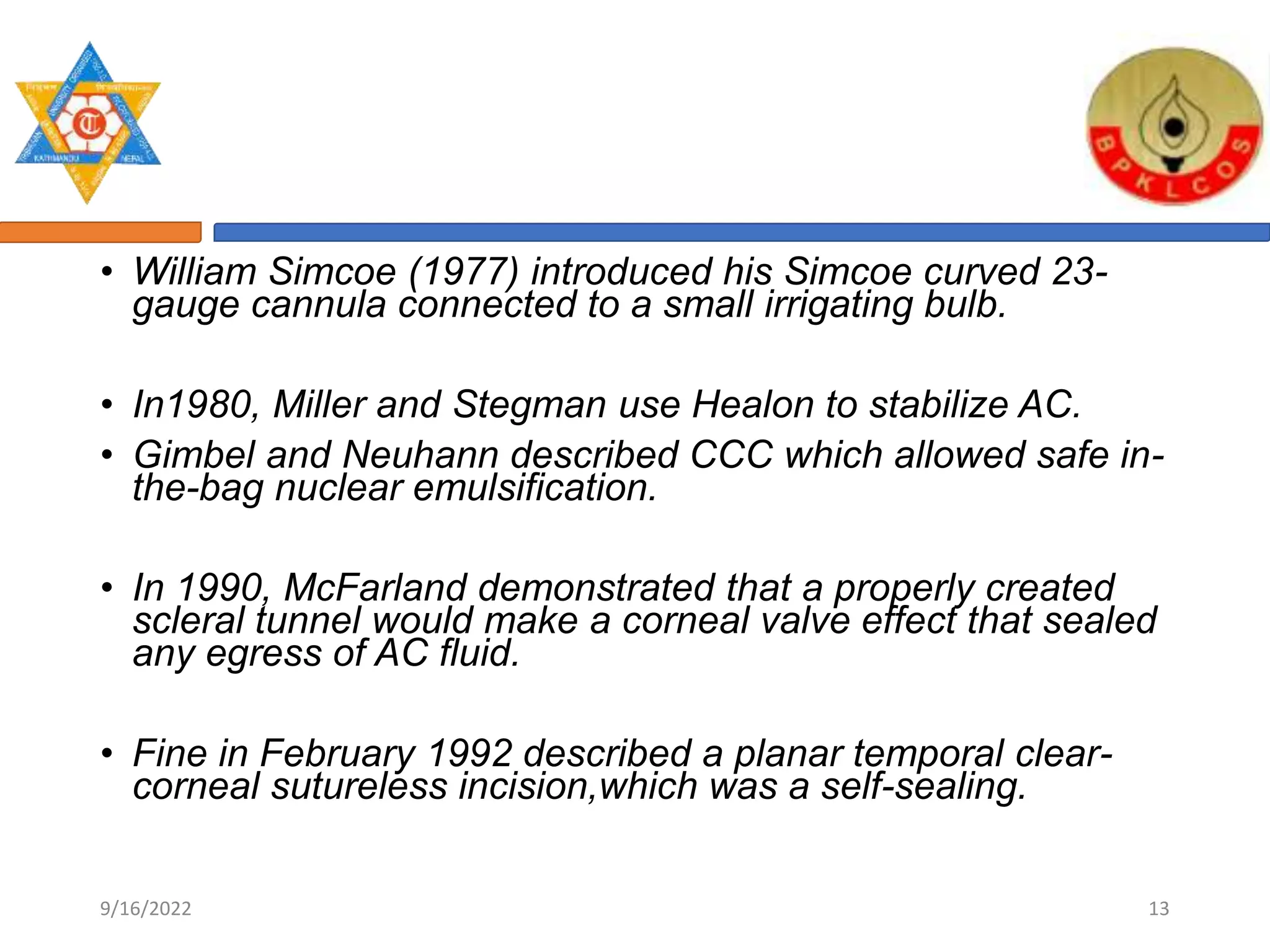 cataract ,history,ECCE AND SICS.pptx