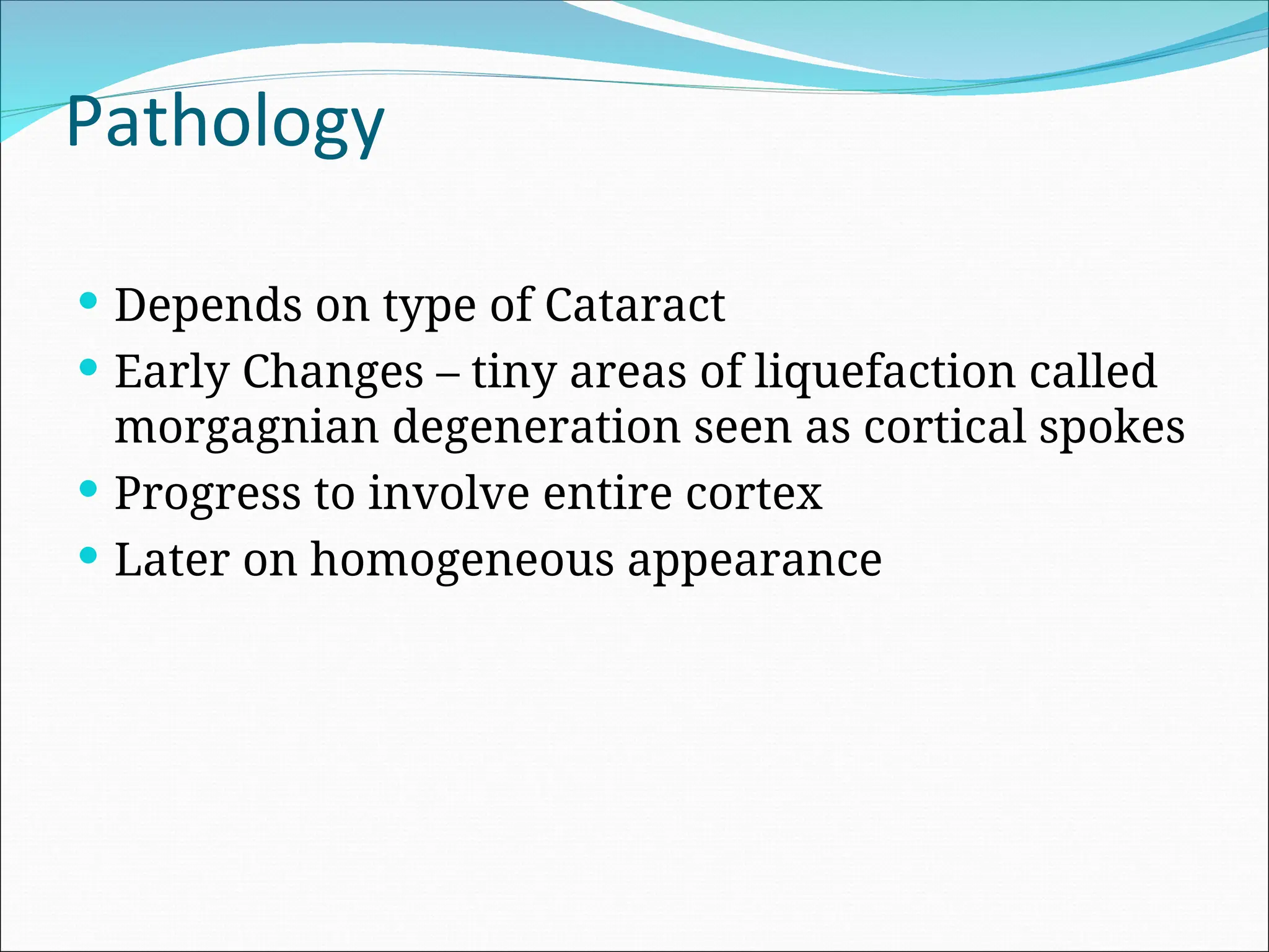 Cataract - Types, Pathophysiology and Treatment | PPT