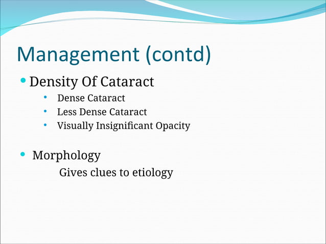 Cataract - Types, Pathophysiology and Treatment | PPT | Eye and Vision ...
