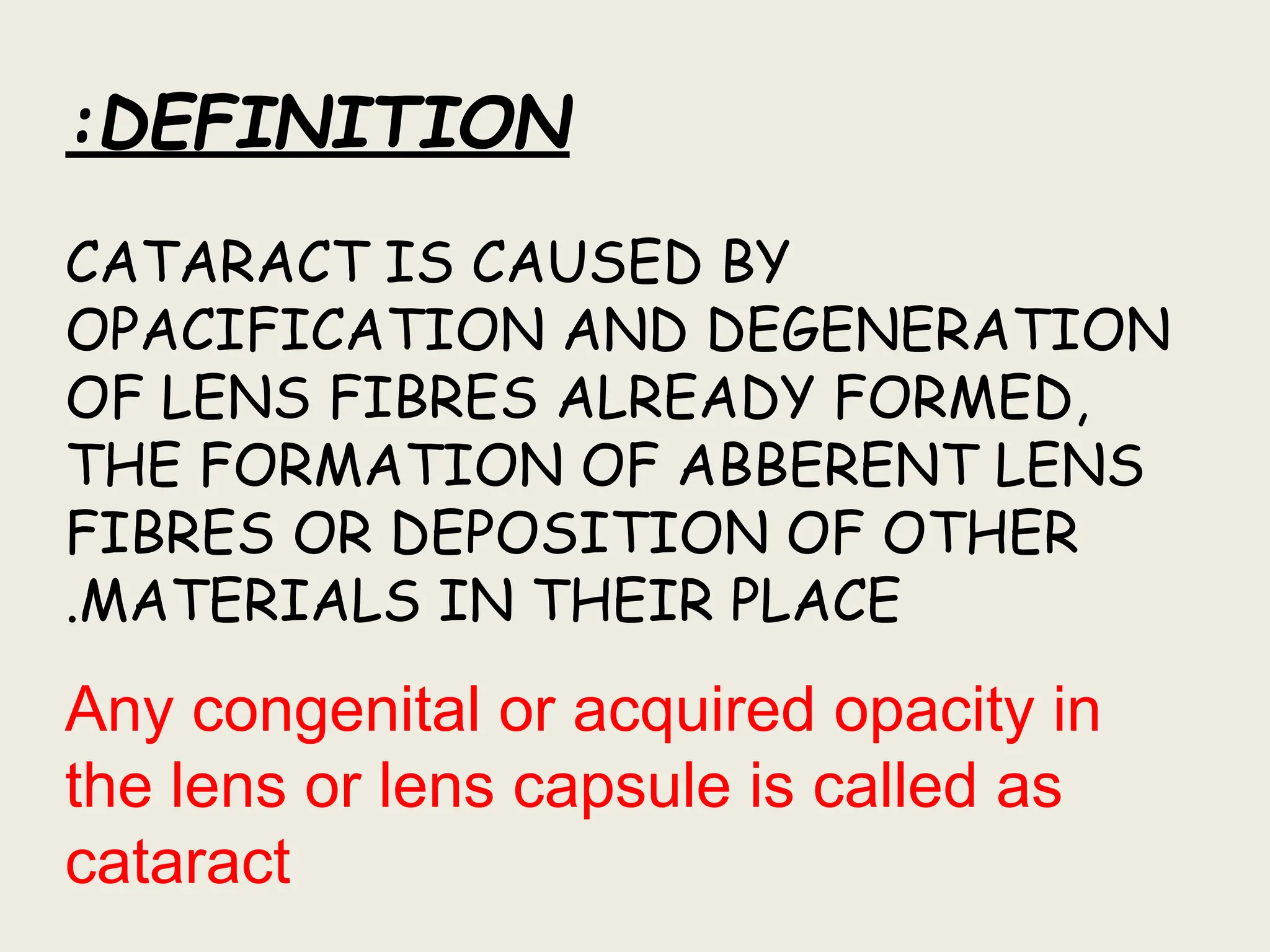 Cataract Lec.ppt.pdf, define, objective refraction, subjective ...