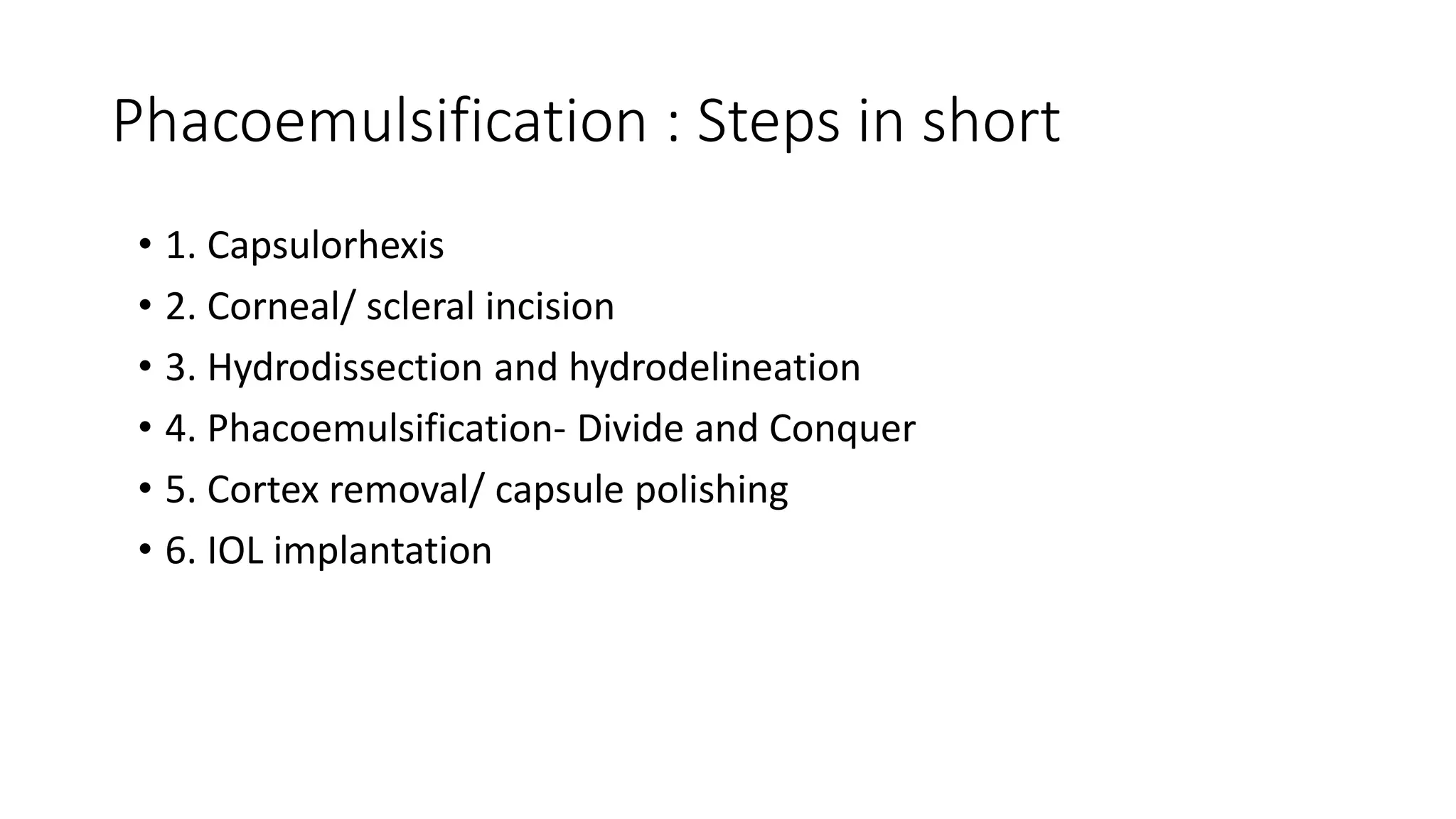Cataract management | PPTX