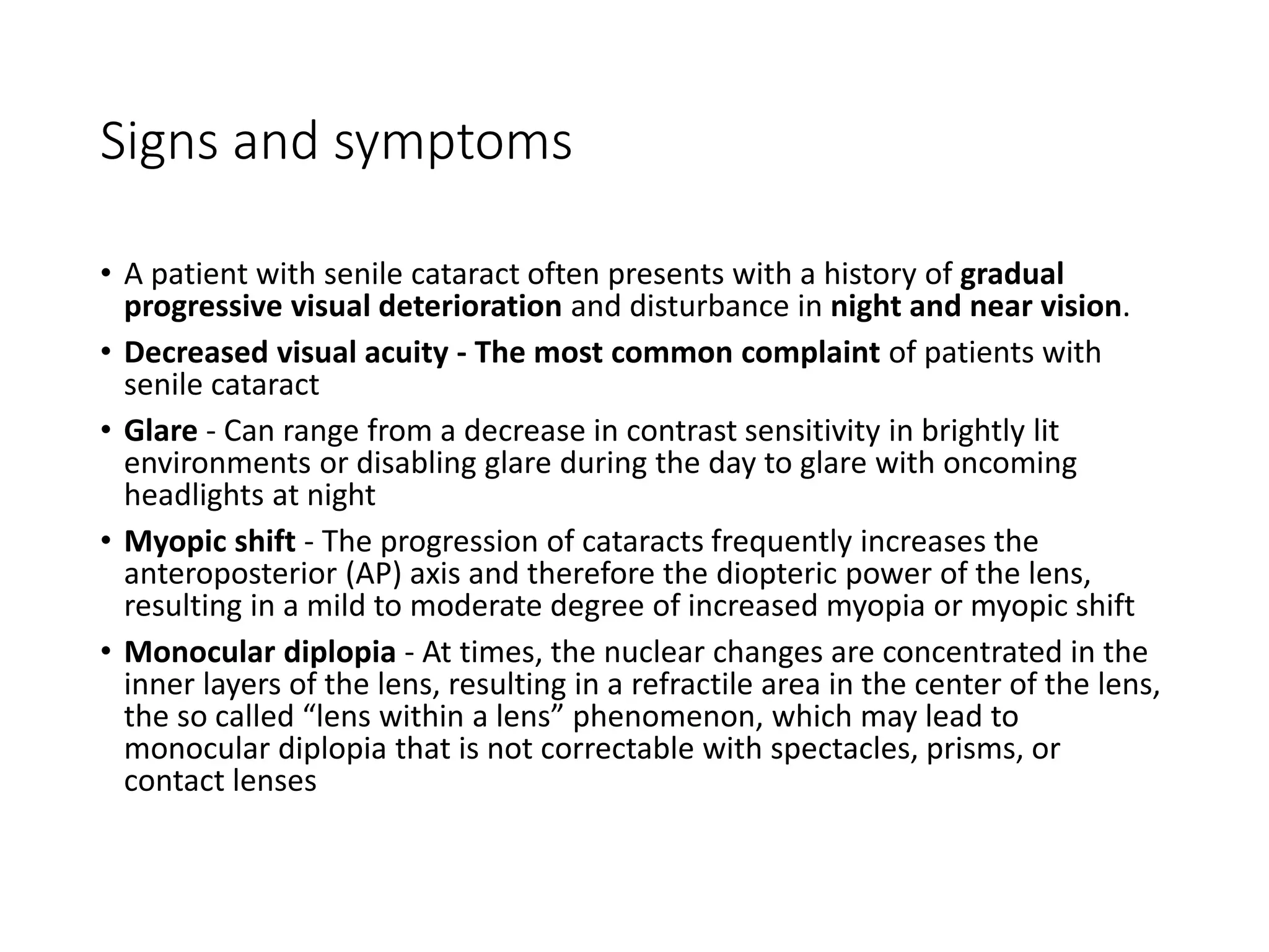 Overview of Cataract | PPTX