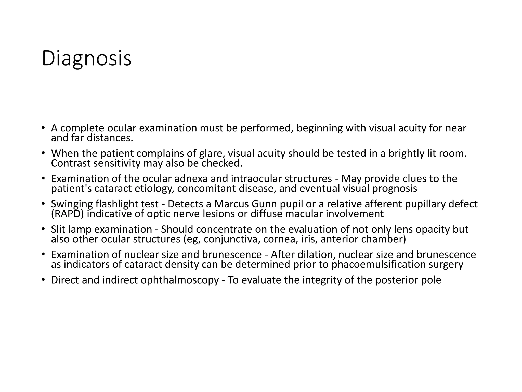Overview of Cataract | PPTX