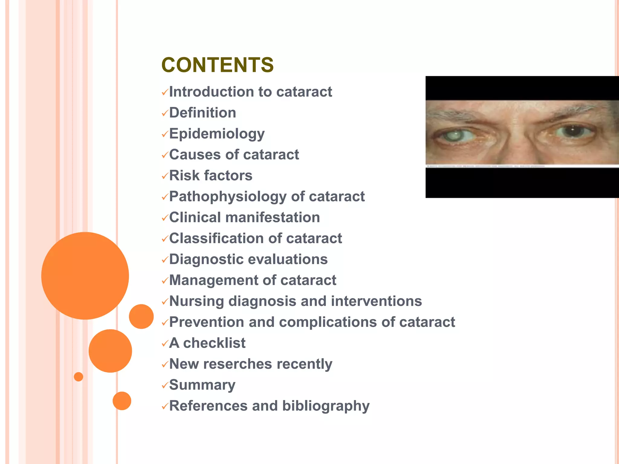 Cataract (eye disease condition) | PPTX