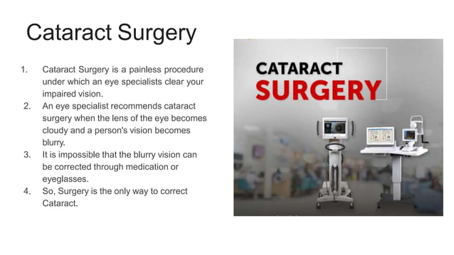Eye Cataract ppt | PPTX | Eye and Vision Conditions | Diseases and ...
