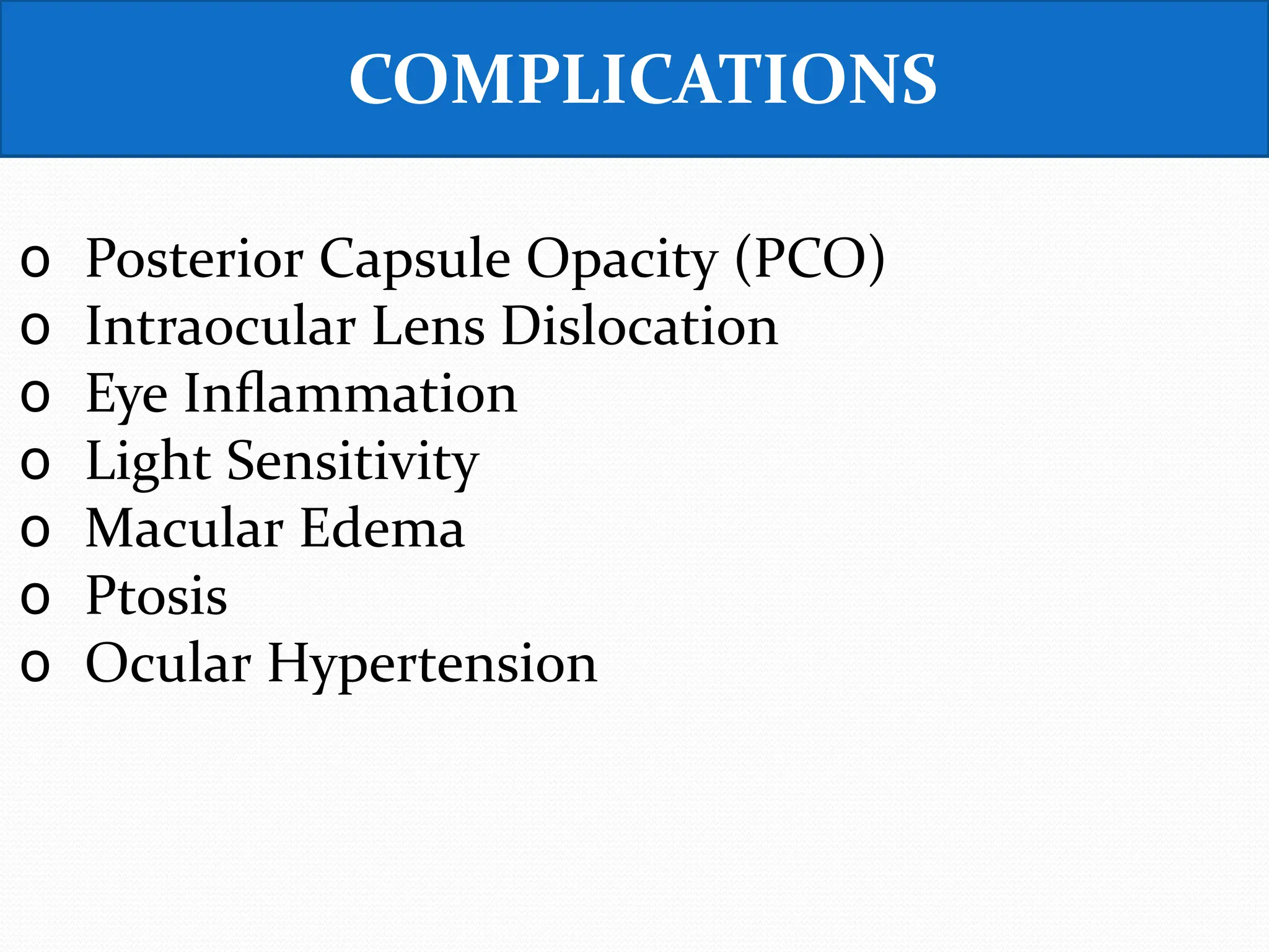 CATARACT SEMINAR PRESENTATION WITH PATHOPHYSIOLOGY | PDF