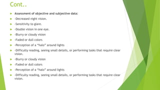 CATARACTS presentation_med surg085249.pptx | Eye and Vision Conditions ...