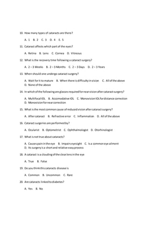 Cataracts survey form (1) | DOCX