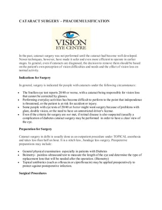Cataract surgery | PDF