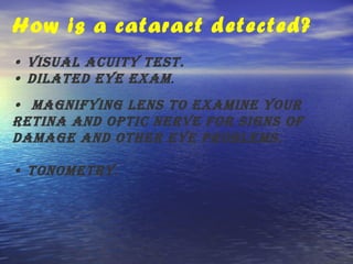 Cataract surgery for undergraduate | PPT