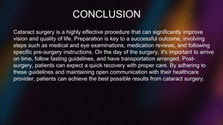 "Clear Vision Ahead: Understanding Cataract Surgery" | PPT