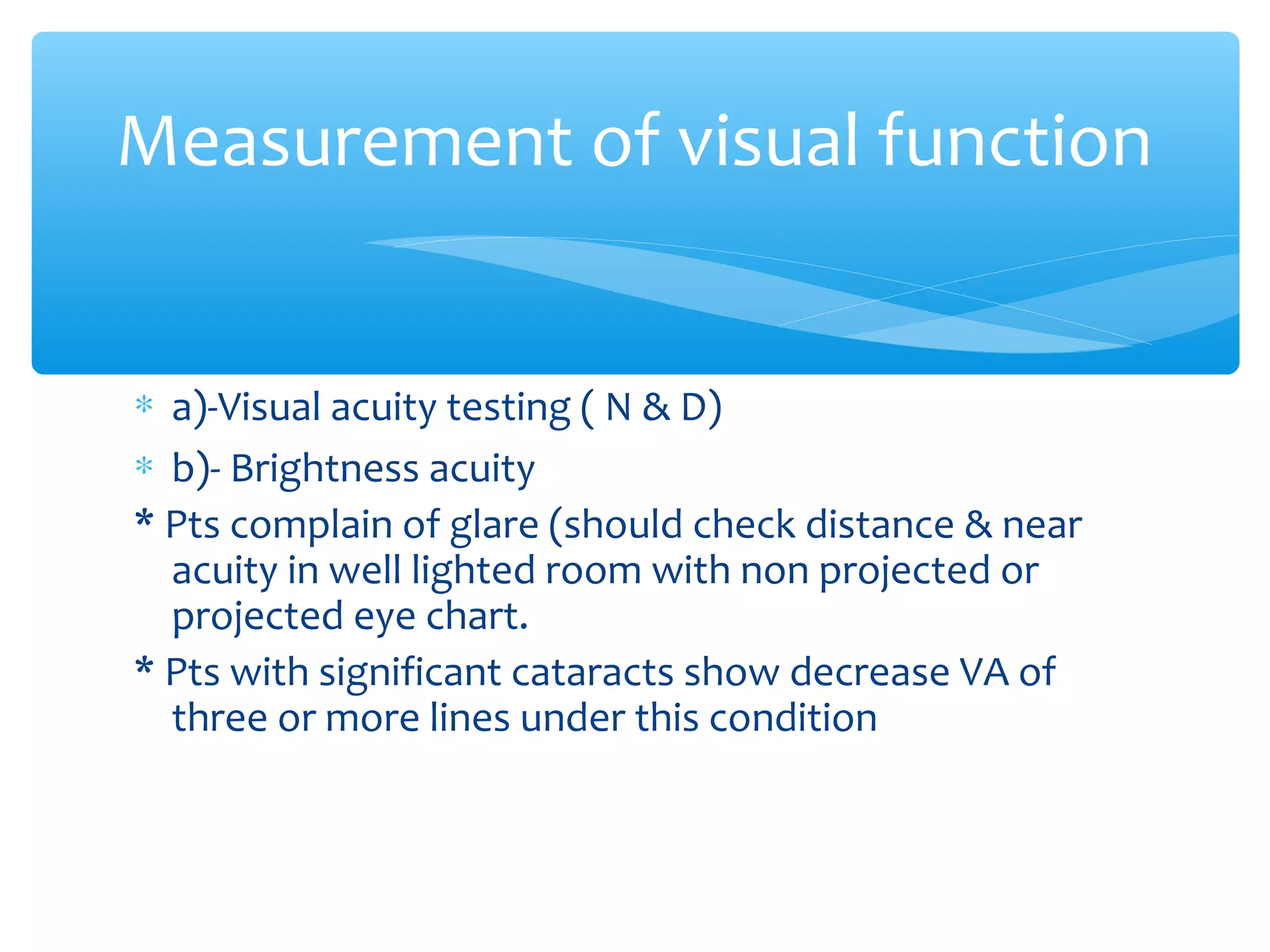 pre and post-operative management of cataract surgery | PPT