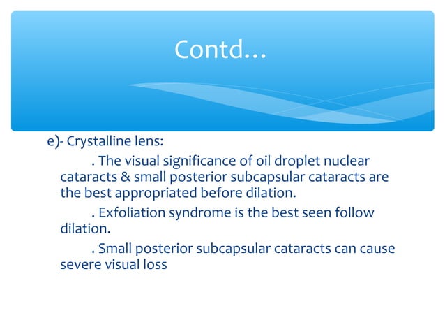 pre and post-operative management of cataract surgery | PPT | Eye and ...