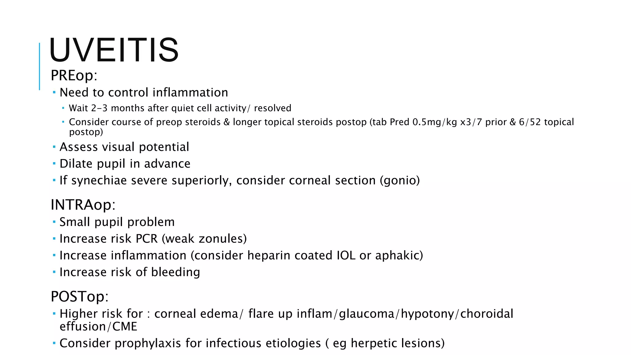 Cataract surgery in special situations | PPTX