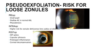 Cataract surgery in special situations | PPTX