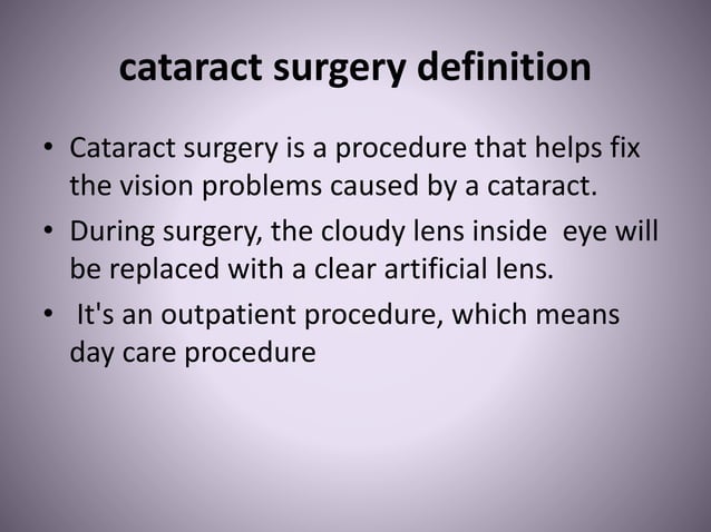 cataract surgery and procedures ppt.pptx