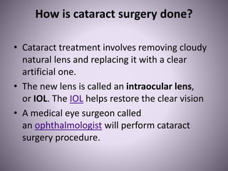 cataract surgery and procedures ppt.pptx