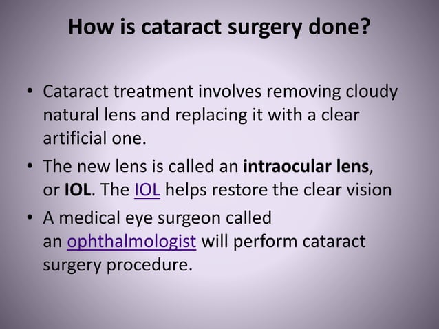 cataract surgery and procedures ppt.pptx