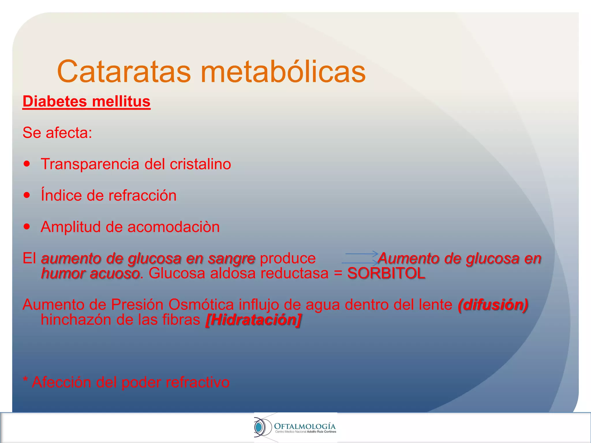 Catarata intumescente y secundaria manejo y tratamiento | PPTX