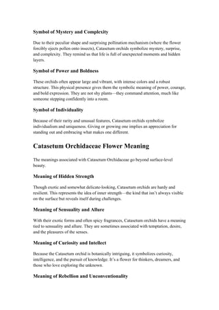 Catasetum Orchidaceae Symbolism and Meaning in Love, Death & Bible.docx