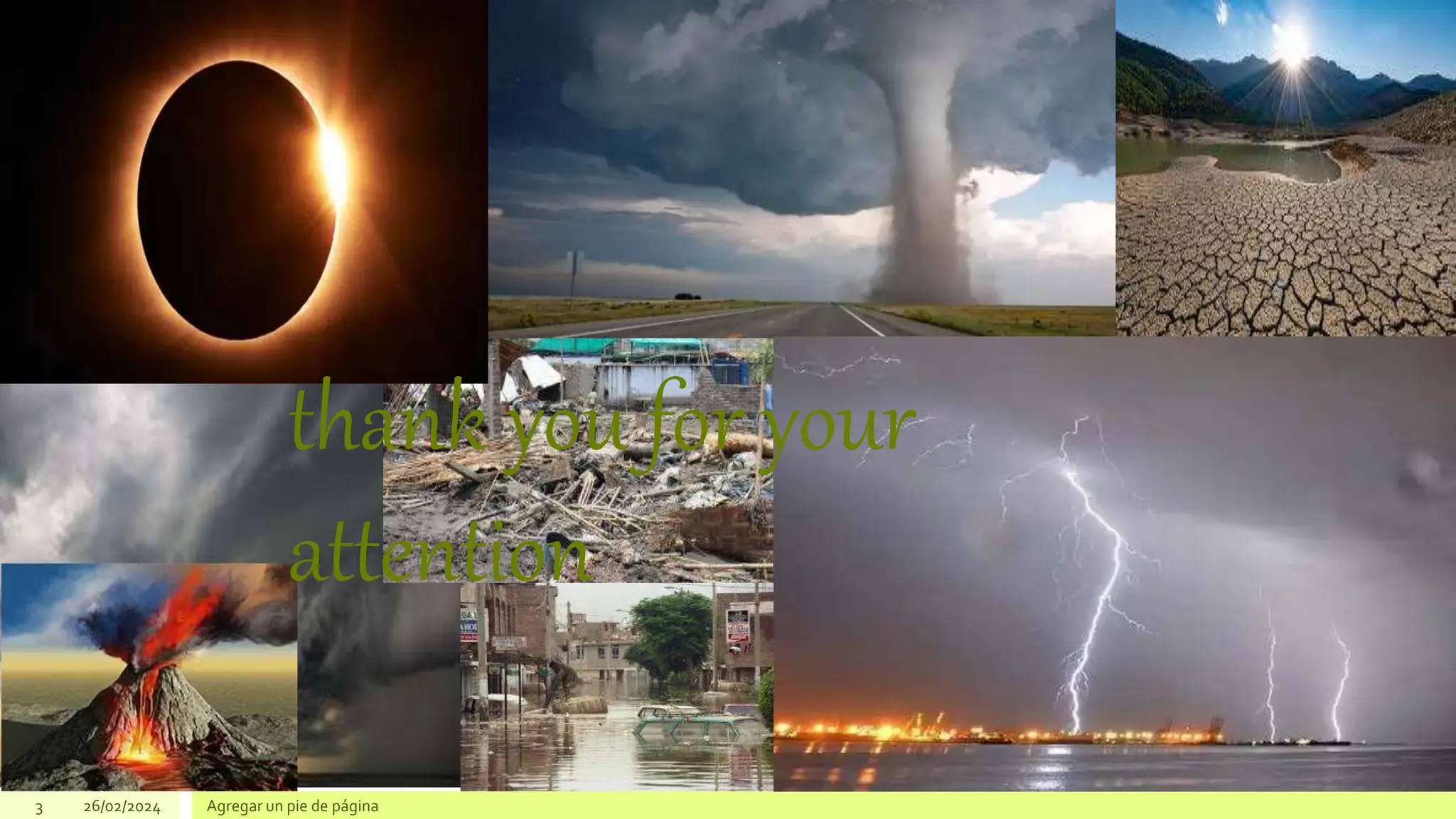 catastrophic phenomenon.pptx del medio ambiente | PPTX
