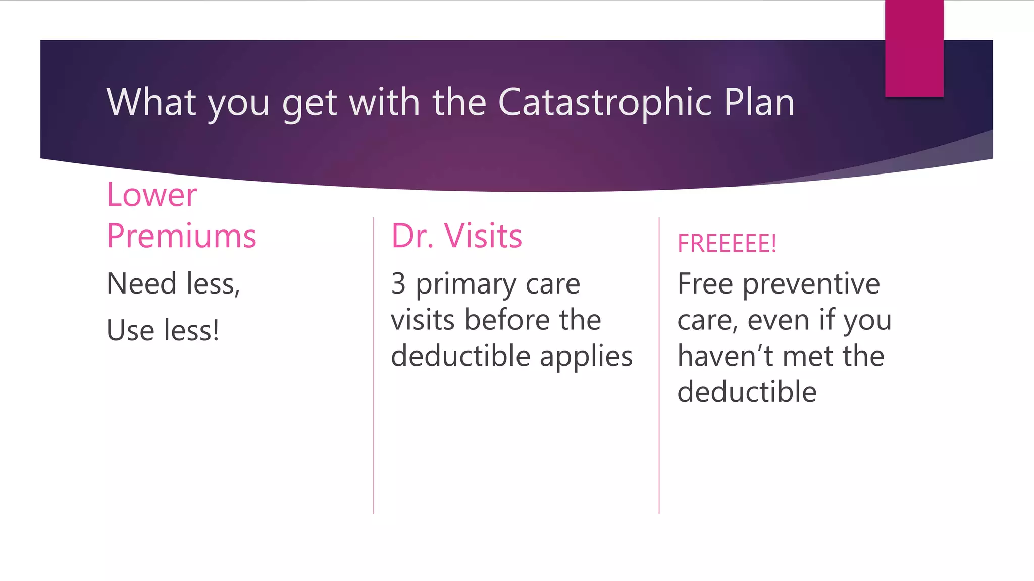 What is a Catastrophic Plan? | PPT
