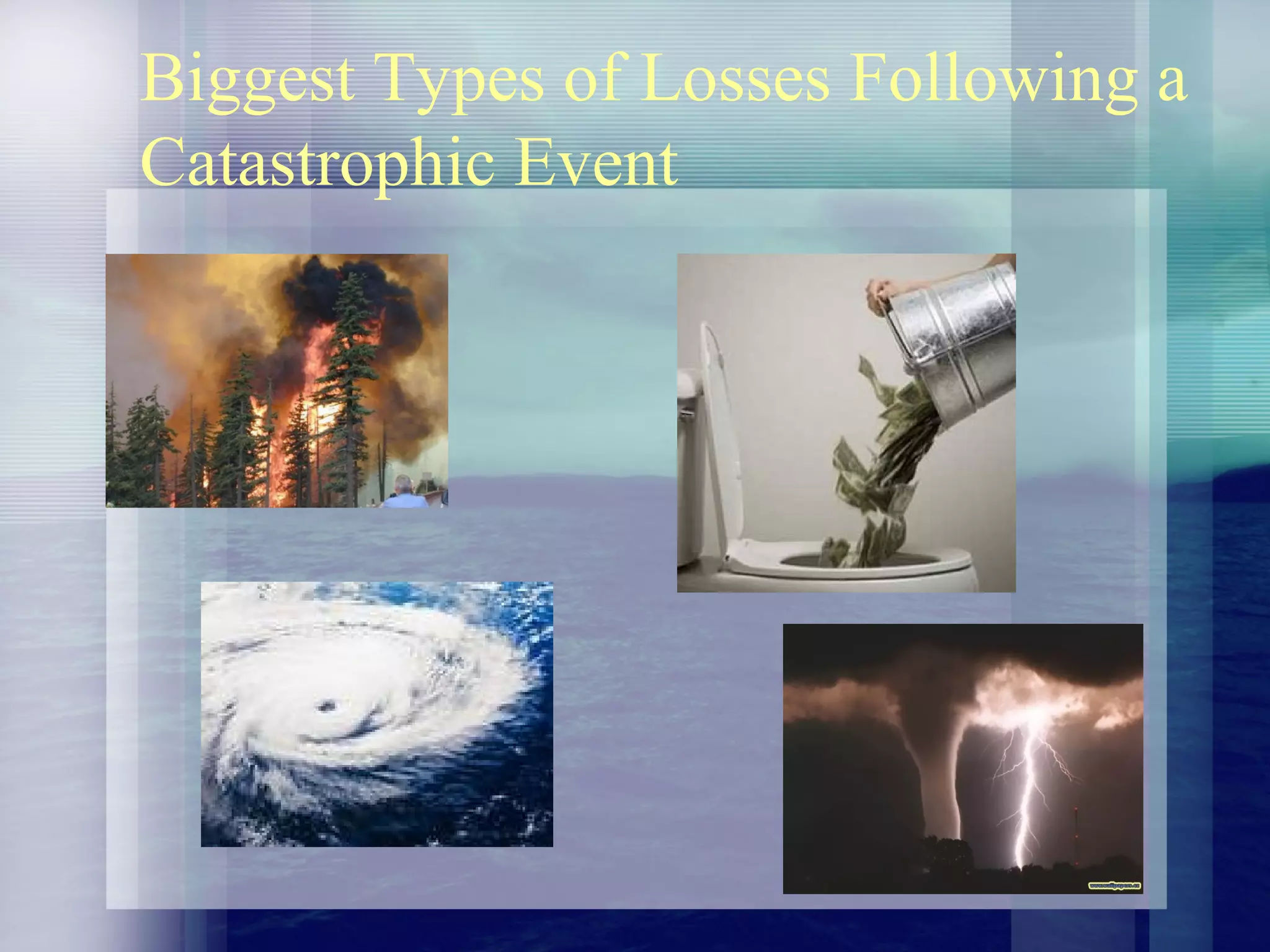 Management of Catastrophic Risks | PPT