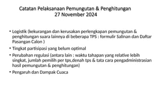 Catatan & Evaluasi Tahapan Pemungutan dan Penghitungan Suara.pptx