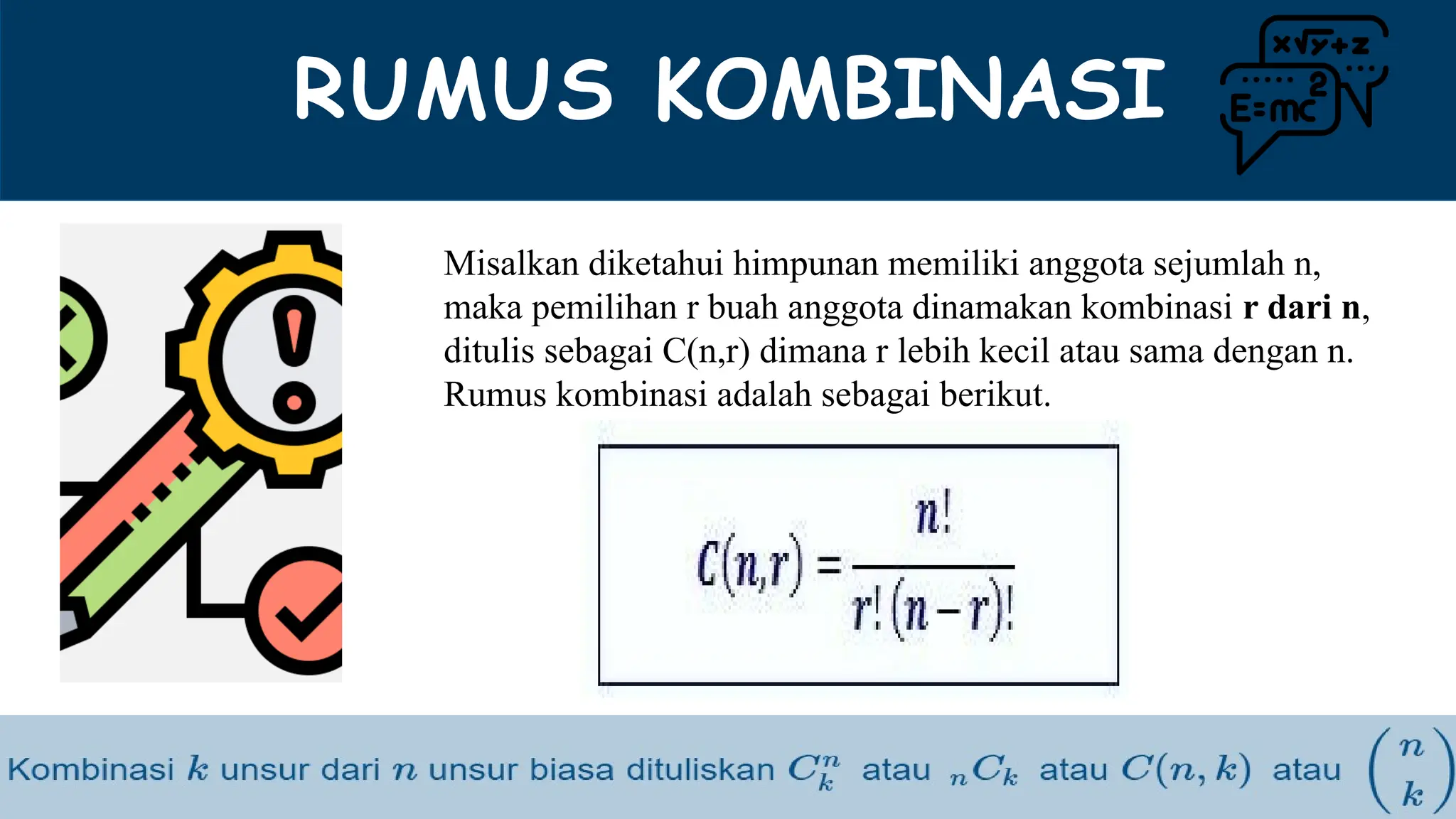 Kombinasi matematika (Cara menentukan kombiasi) | PPTX
