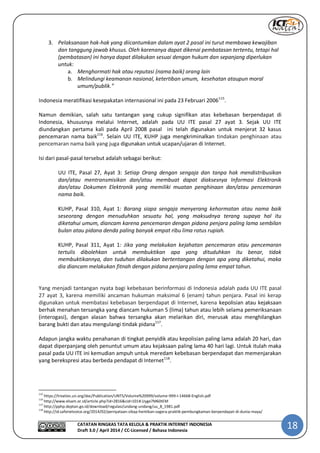 Tata Kelola dan Praktik Internet Indonesia (Caatan Ringkas) | PDF