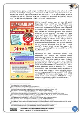 Tata Kelola dan Praktik Internet Indonesia (Caatan Ringkas) | PDF