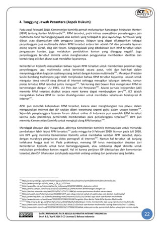 Tata Kelola dan Praktik Internet Indonesia (Caatan Ringkas) | PDF